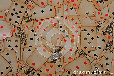 Old Poker Cards Texture Stock Photography | CartoonDealer.com #50432846