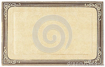 Old Postcard Frame Stock Photos - Image: 3172553
