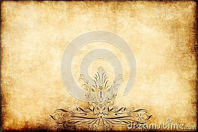 Old Regal Parchment Paper Stock Photo - Image: 18619740