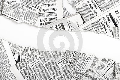 Old Ripped Newspapers Stock Image - Image: 36786321