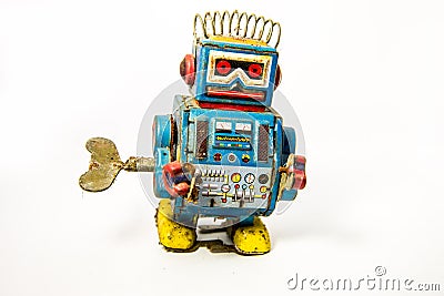 Old Rusty On Robot Toy Stock Photography | CartoonDealer.com #73036370