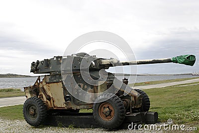 Old, Rusty Tank From Falkland War Royalty Free Stock Photos - Image ...