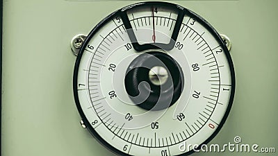 Old Scale Dial Meter Rotation from Zero To Ten Round Stock Video ...