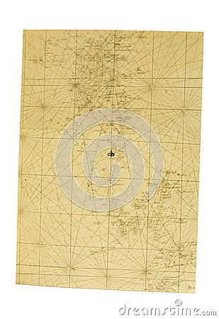 Old Sea Map Stock Photography - Image: 6984292