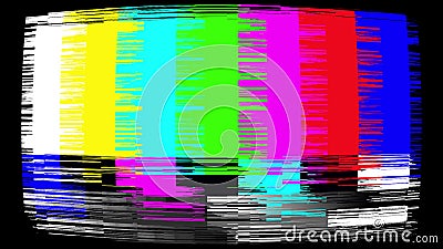 Old Television with Technical Difficulties Stock Video - Video of ...