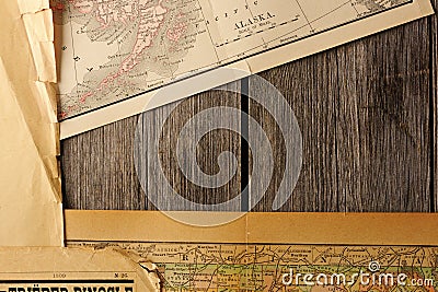 Old Torn Paper And Maps On The Background Stock Photography ...