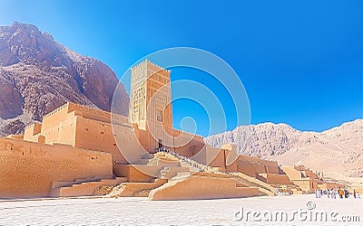 Old Town Sanaa View At Sunset, Yemen AI Stock Photography ...