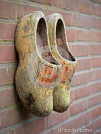 Old Used Dutch Clogs Royalty-Free Stock Image | CartoonDealer.com #38381854