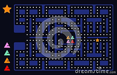 Old Video Game Square Cartoon Vector | CartoonDealer.com #77429247