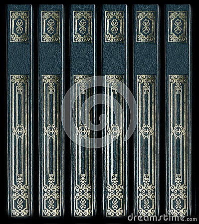 Old Vintage Leather Book Spines Royalty Free Stock Photo - Image: 3779845