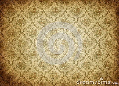 Old Wallpaper Background Royalty Free Stock Photography - Image: 6795147