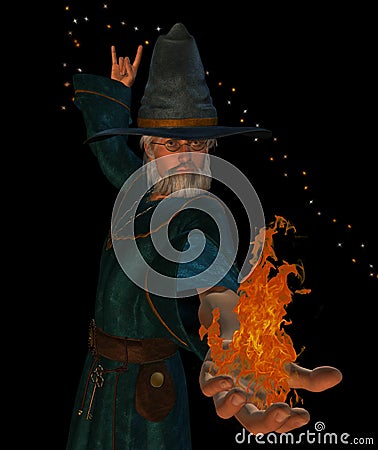 Old Wizard Royalty-Free Stock Photography | CartoonDealer.com #19029653