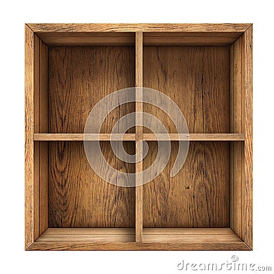 Old Wood Box Or Drawer Top View Isolated Stock Photo - Image: 45682190