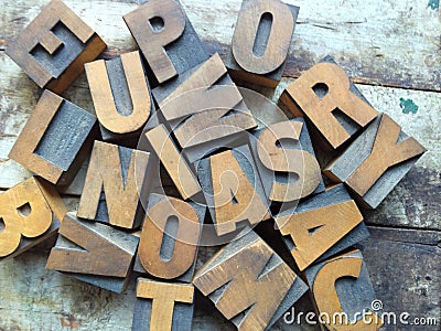 Old wood type - Stock Image - Everypixel