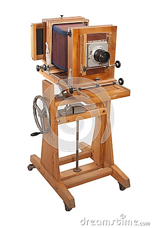 Old Wooden Big Format Camera Royalty Free Stock Photo - Image: 24078585