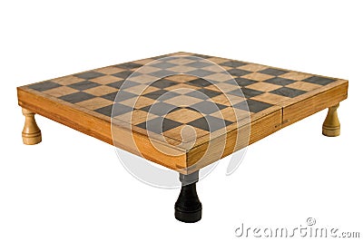 Old Wooden Chessboard Resting Upon The Rooks Royalty-Free Stock Photo ...