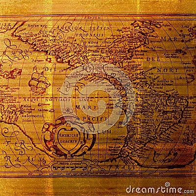 Old World Cartography Map - Grungy Background Royalty Free Stock Image ...