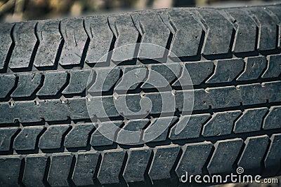 Old Worn Tire With A Worn Tread Royalty-Free Stock Photography ...
