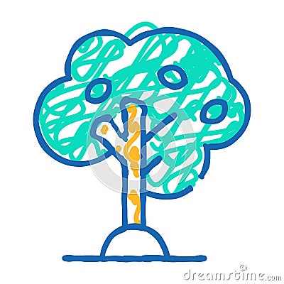 Olive Tree Vector Symbol Illustration Icon Doodle Illustration ...