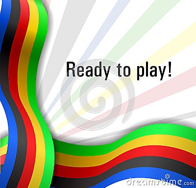 Olympic Text Frame With Flag Stock Photos - Image: 32453693