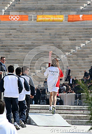 Olympic Torch Relay in Athens Editorial Photography - Image of sports ...