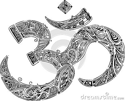 Coloring Om Symbol Stock Photo - Image: 32227850