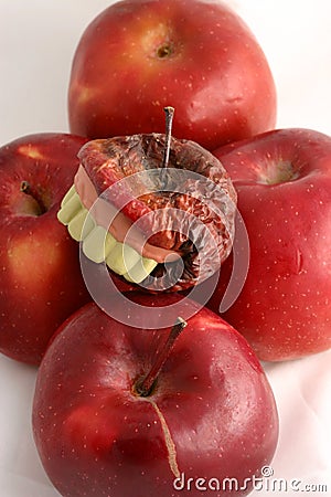 One Bad Apple Spoils The Whole Bunch Royalty Free Stock Photo - Image ...
