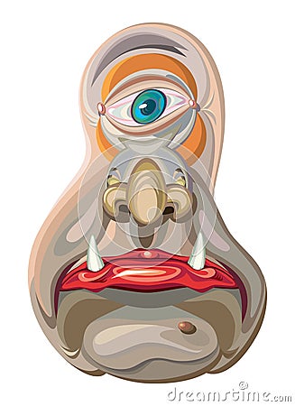 One-eye Alien Creature Cartoon Mascot | CartoonDealer.com #57313291
