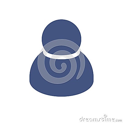 One Human Person Man Blue Icon White Background Stock Photo ...