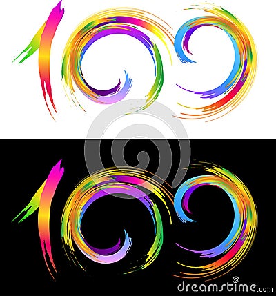 One Hundred Logo Royalty Free Stock Photography - Image: 36818427