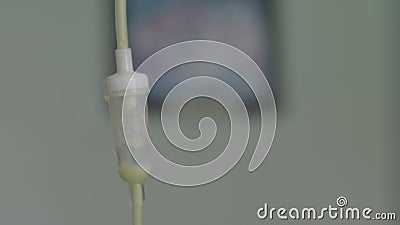 One Patient Lying in the Hospital Feeding Via Food Pipe Stock Footage ...