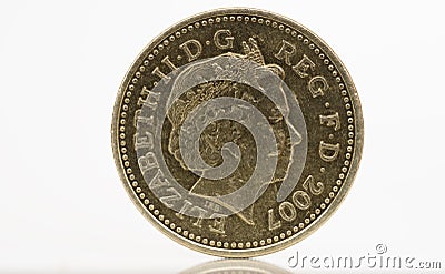 One pound sterling editorial photo. Image of coin, money - 5183121