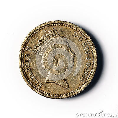 One pound sterling editorial photo. Image of coin, money - 5183121