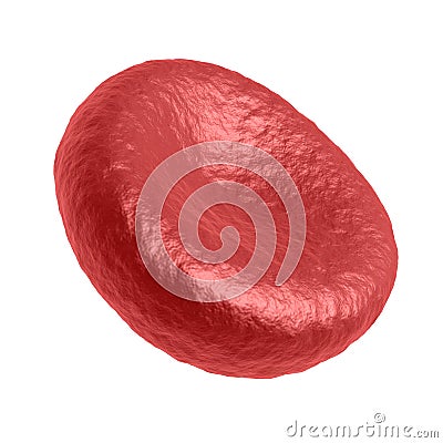 One Single Blood Cell Isolated On White Royalty Free Stock Images ...