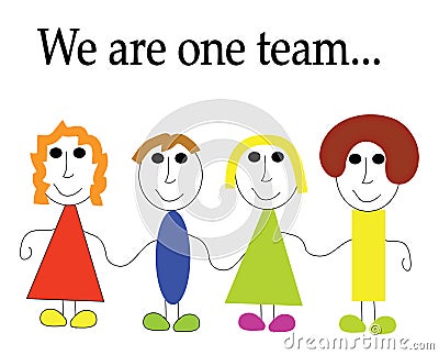 We Are One Team Stock Photo - Image: 7536290