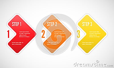 One Two Three - Vector Puzzle Pieces with Numbers Stock Vector ...