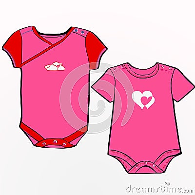 Onesie For Girls Vector Illustration | CartoonDealer.com #43881408