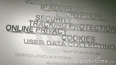 Online Privacy Concept Animation Stock Footage - Video of information ...