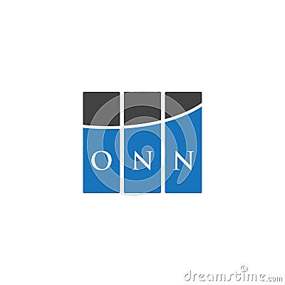 ONN Letter Logo Design On WHITE Background. ONN Creative Initials ...