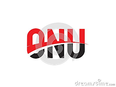 ONU Letter Initial Logo Design Vector Illustration | CartoonDealer.com ...