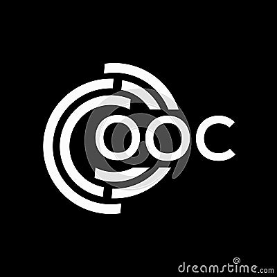 OOC Letter Logo Design On Black Background. OOC Creative Initials ...