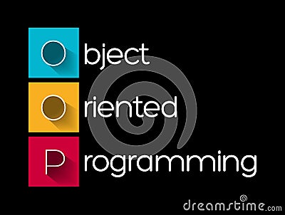 OOP - Object Oriented Programming Acronym Royalty-Free Stock Image ...