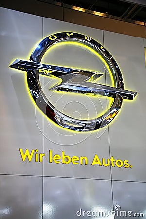 The Opel Slogan - We Love Cars Editorial Stock Image - Image: 16529894