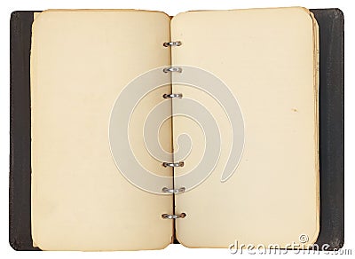 Open Antique Notebook Royalty Free Stock Photo - Image: 5557755