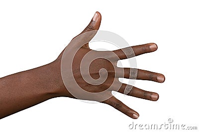Open Back Of Black Woman's Hand Royalty Free Stock Photography - Image ...