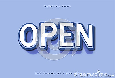 Open Bold Text Effect Editable Modern Lettering Typography Font Style ...