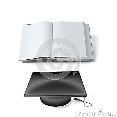 Open Book And Hat Royalty-Free Stock Photo | CartoonDealer.com #13104783