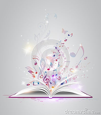 Open Book With Notes Stock Image - Image: 31240911