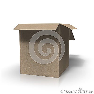 Open Box On Its Side Royalty Free Stock Image - Image: 35171116