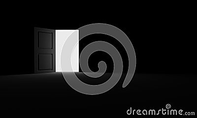 Open Door Into The Darkness Stock Photo - Image: 50460366